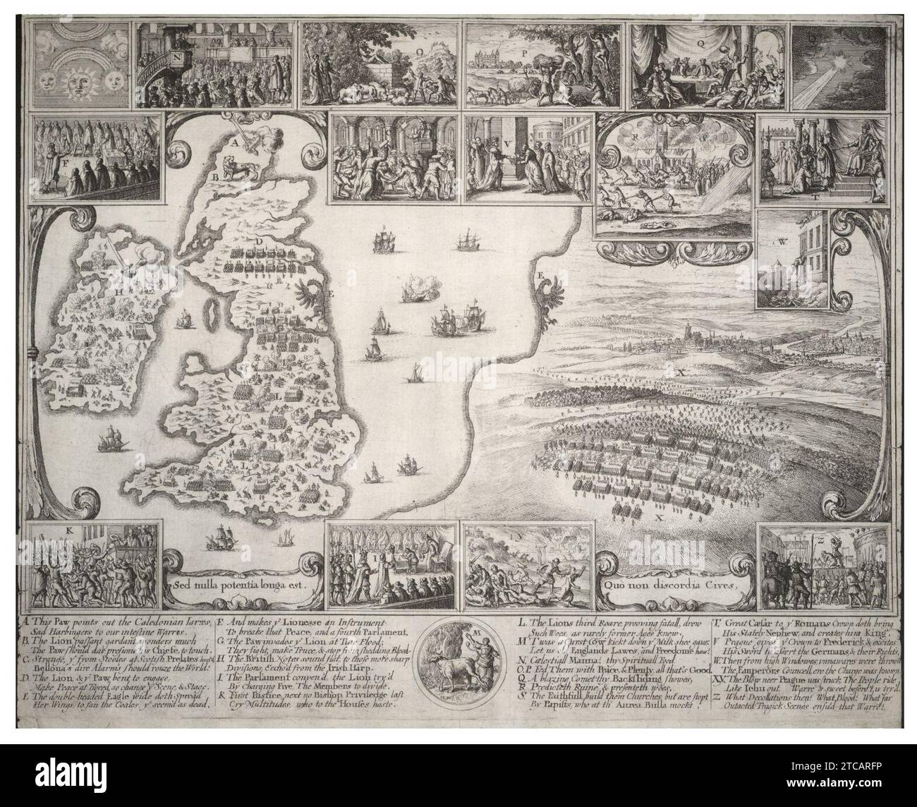 Civil war england map Cut Out Stock Images & Pictures - Alamy