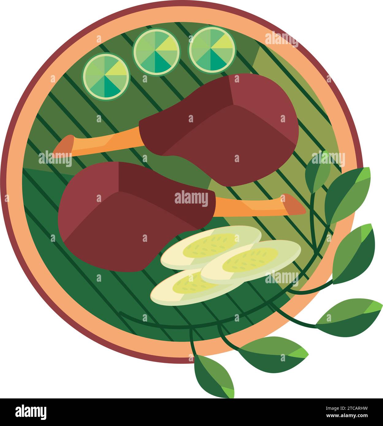 Chicken penyet Stock Vector Images - Alamy