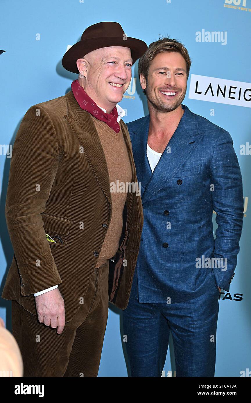 Bryan Lourd and Glen Powell attends the "Anyone But You" World Premiere ...