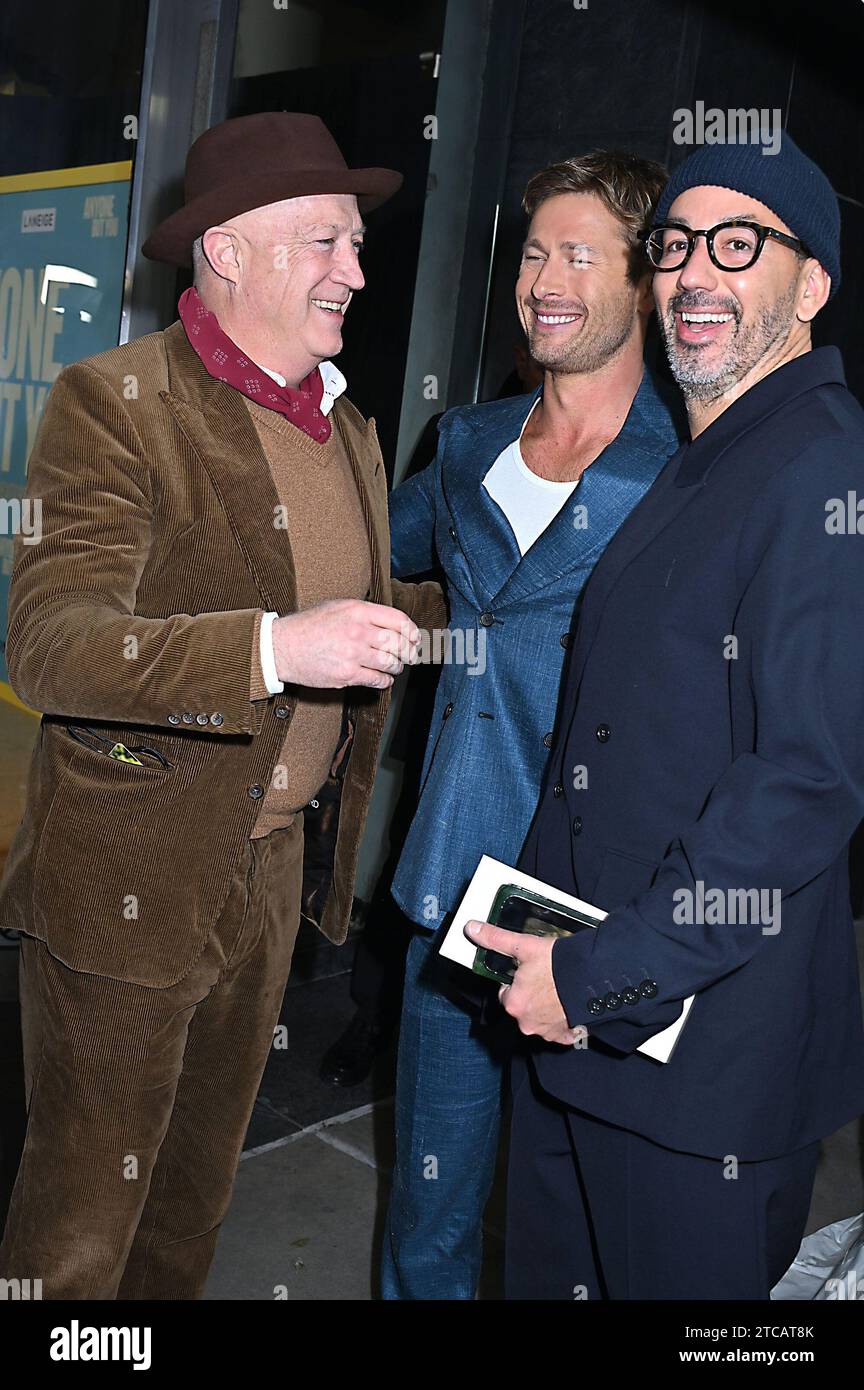 Bryan Lourd and Glen Powell attends the "Anyone But You" World Premiere ...
