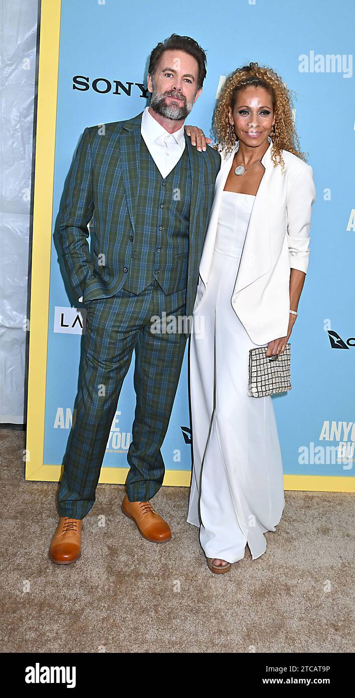 Michelle Hurd and husband Garret Dillahunt attend the "Anyone But You ...