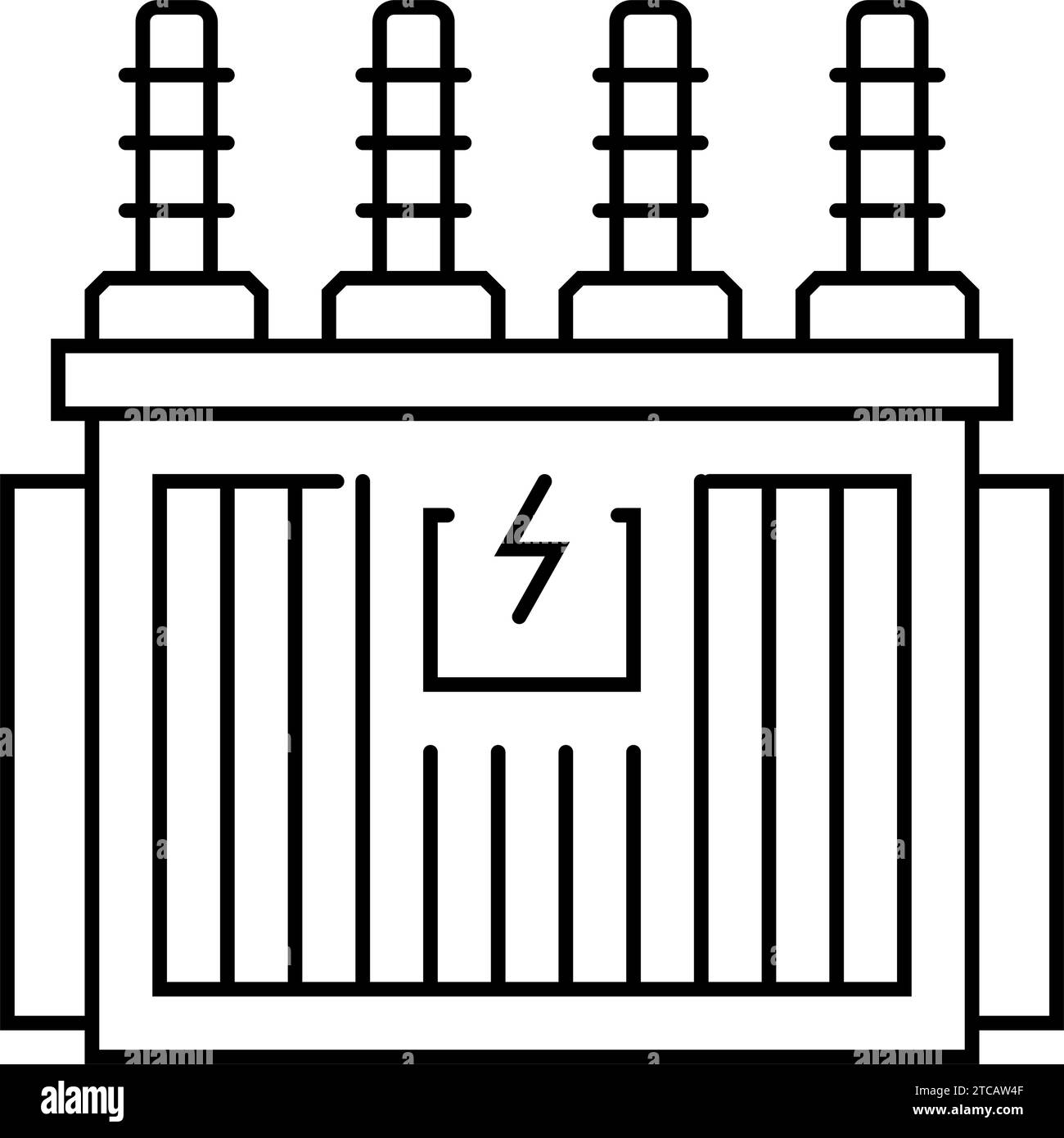 electrical substation electrical engineer line icon vector illustration ...