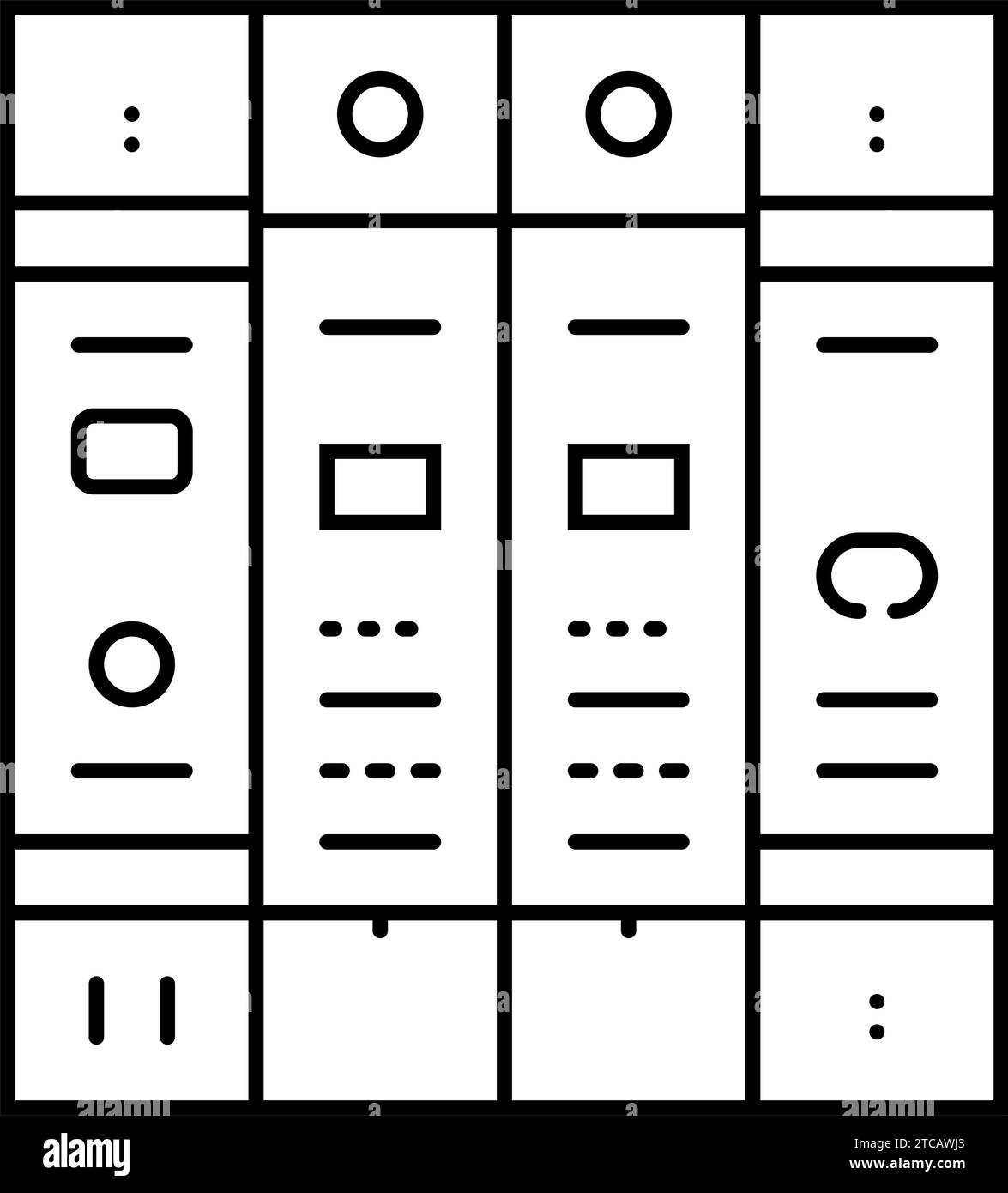 surge protector electrical engineer line icon vector illustration Stock ...