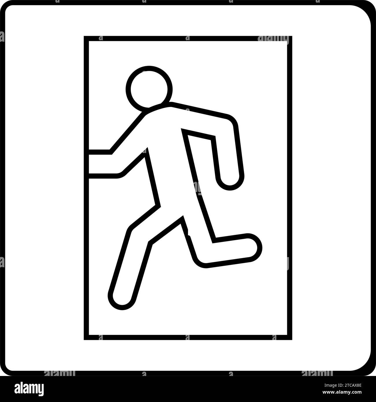 safety plan emergency line icon vector illustration Stock Vector Image ...