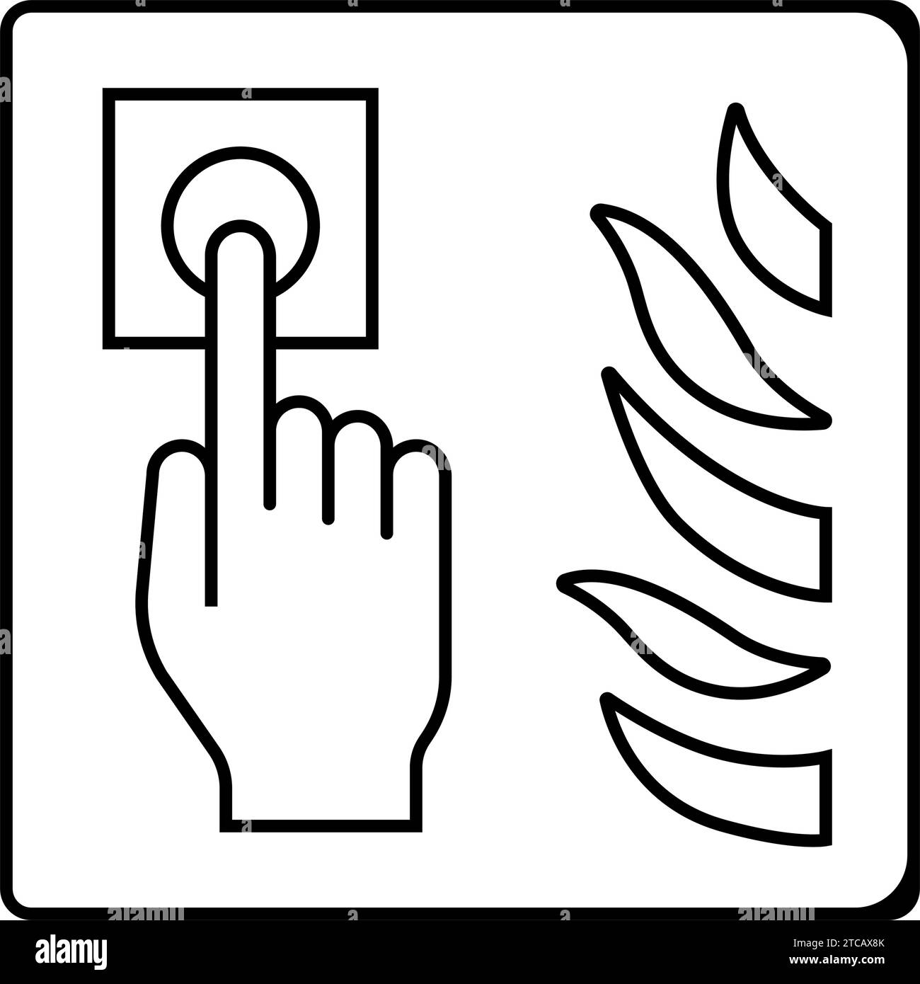 Emergency Exit Safety Line Icon Vector Illustration Stock Vector Image And Art Alamy