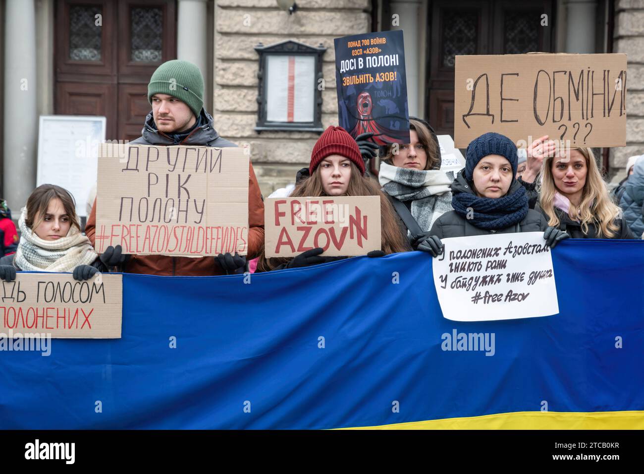 Azov regiment flag hi-res stock photography and images - Alamy