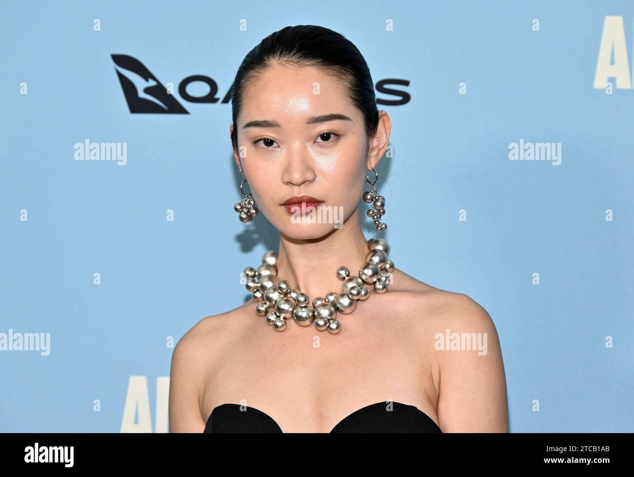 Jiwon Ra attends the premiere of "Anyone But You" at AMC Lincoln Square ...