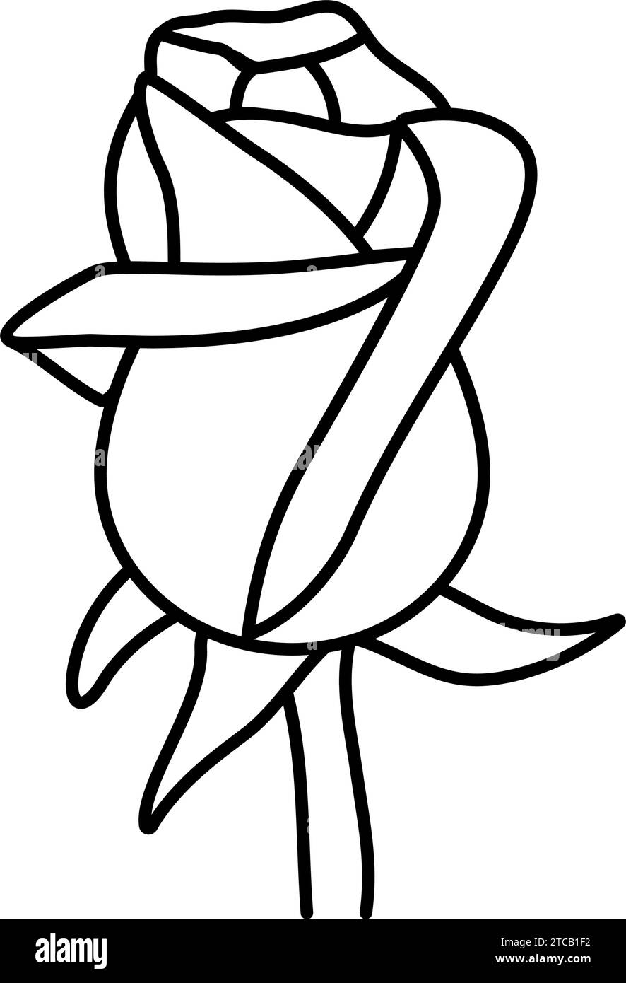 red roses love line icon vector illustration Stock Vector Image & Art ...