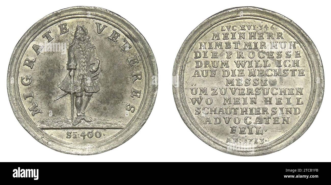 Wermuth, Christian- Spottmedaille auf die Advokaten - Münzkabinett ...