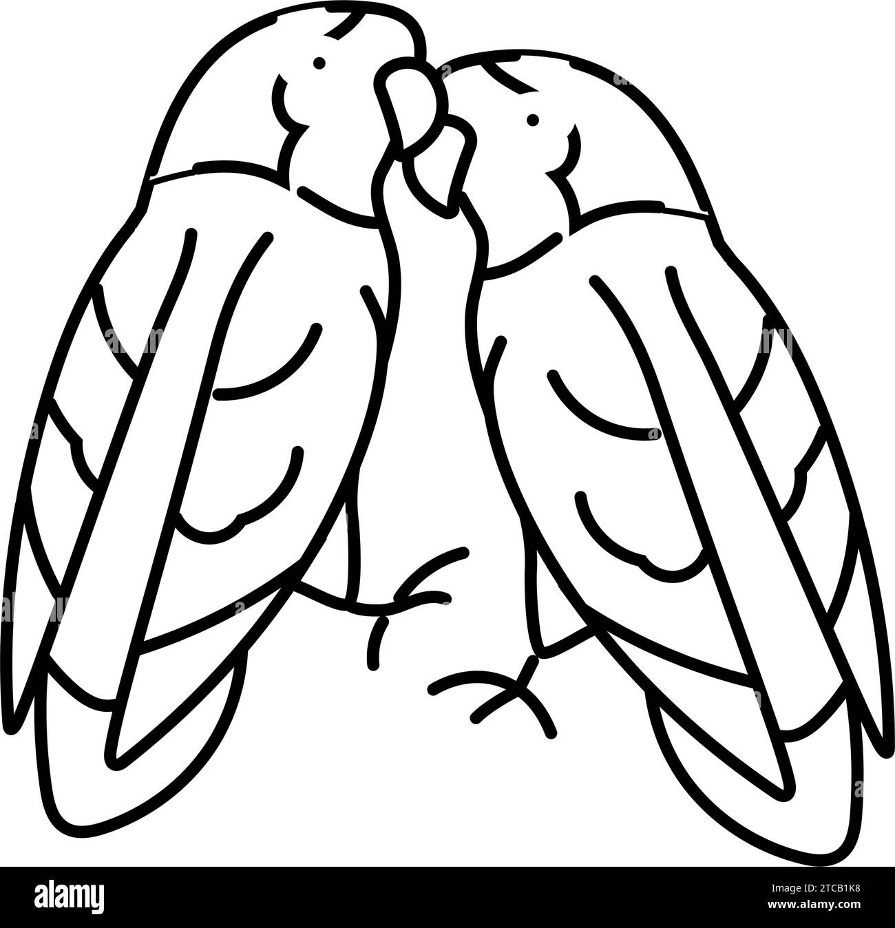 Romantic lovebirds Black and White Stock Photos & Images - Alamy