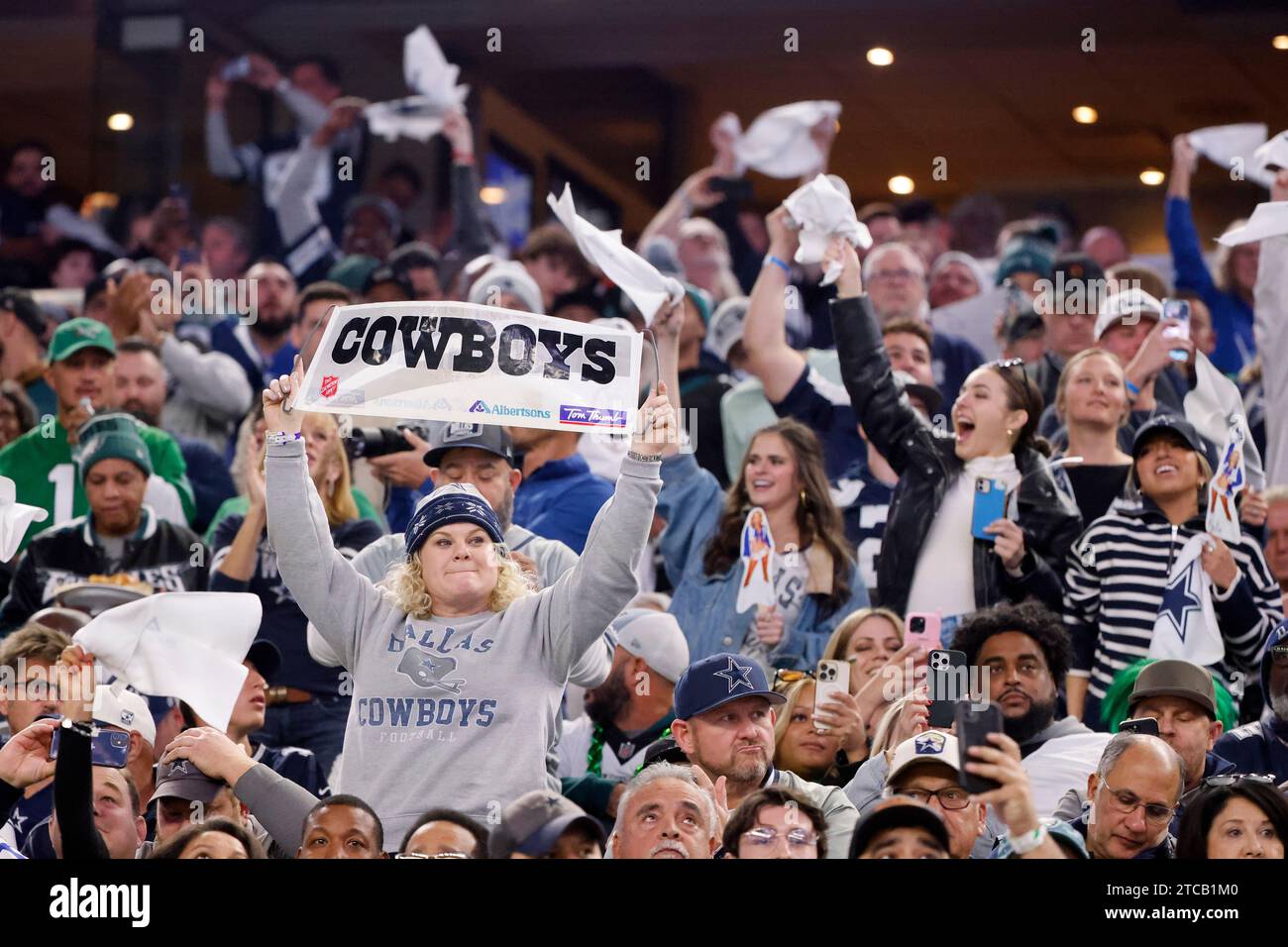 Dallas Cowboys fans cheer during an NFL Football game in Arlington ...