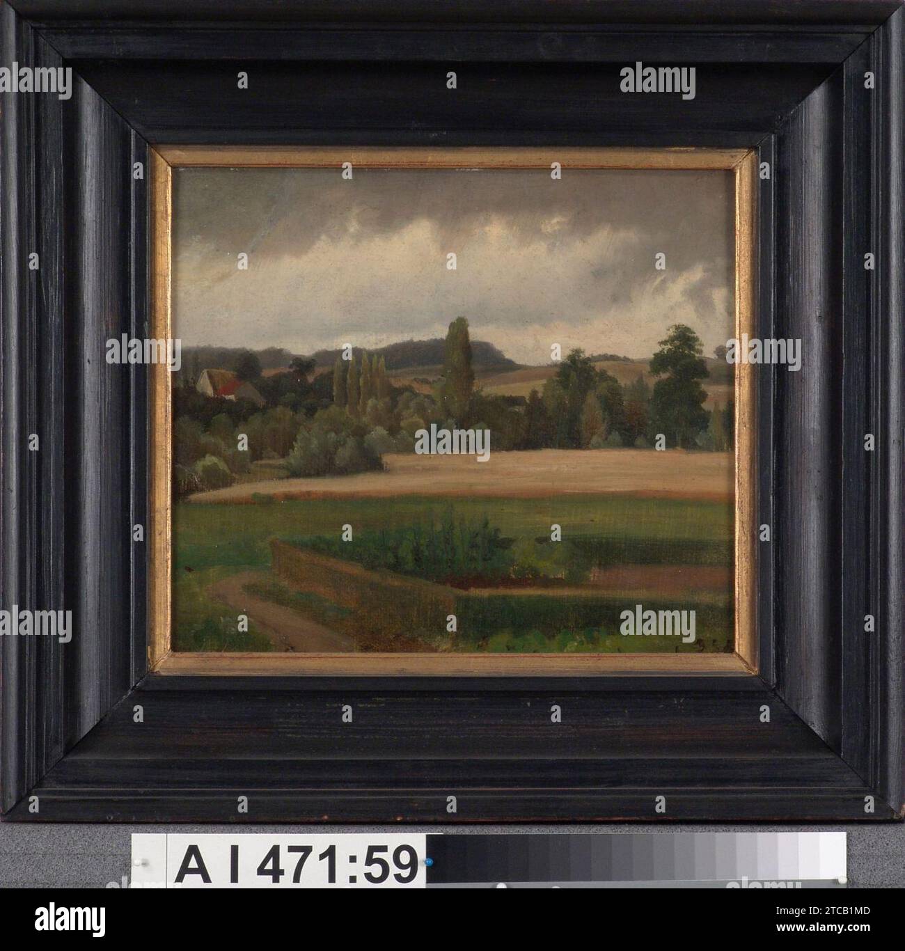 Werner Holmberg - Landscape from Grafenberg , Study Stock Photo - Alamy