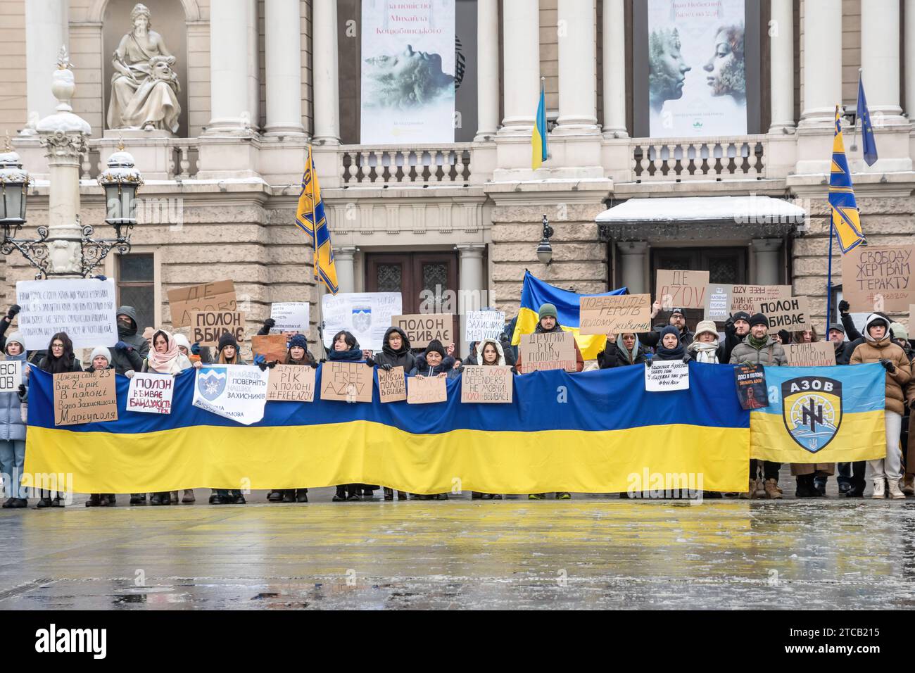 Azov flag hi-res stock photography and images - Alamy