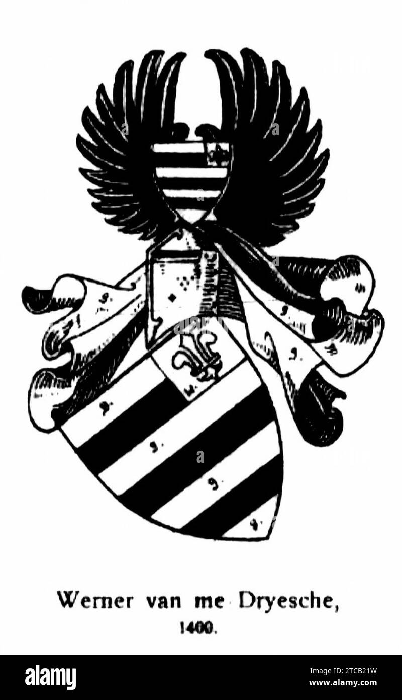 Werner van me Dryesche-Wappen 1400 Stock Photo - Alamy