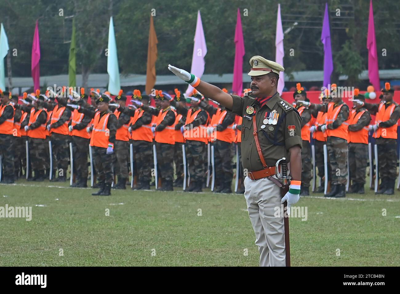 Troopers from the NDRF, Home Guards and Civil Defence take oath on the ...