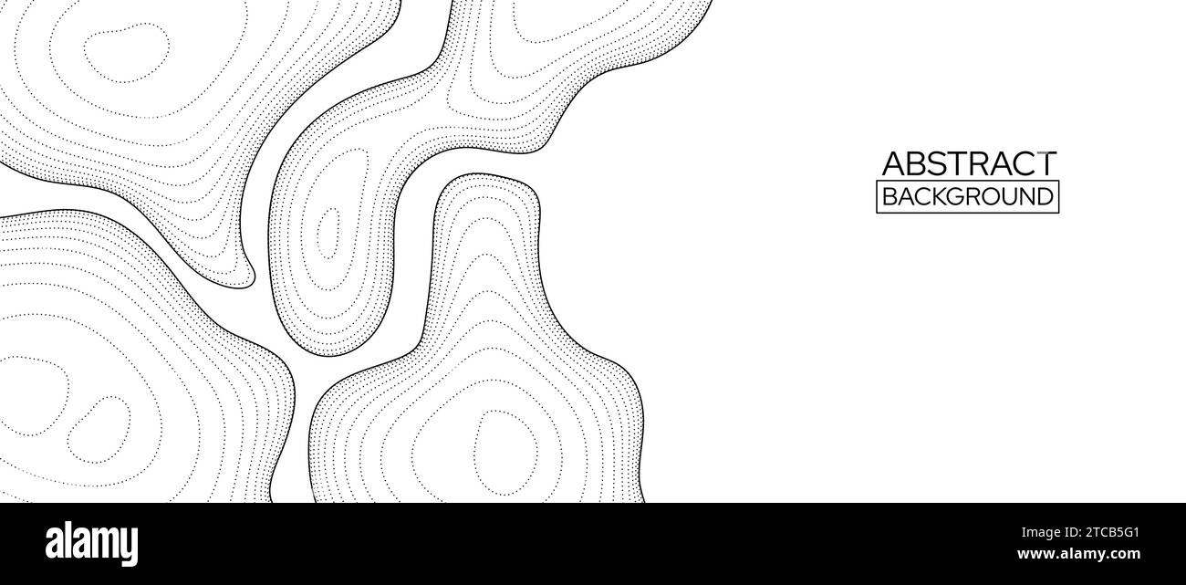 White and white abstract line background. Topographic contour map ...
