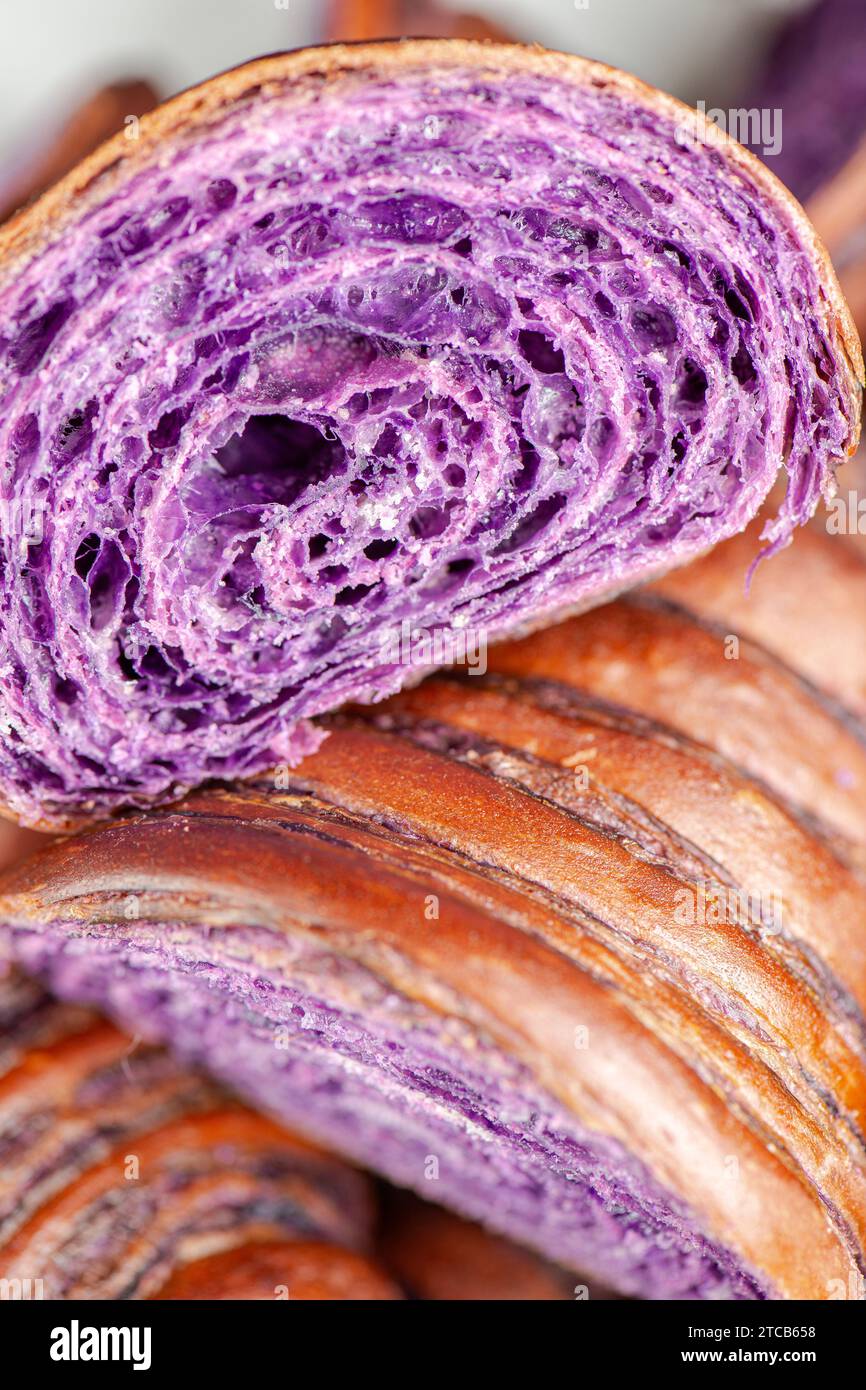 Ube croissant hi-res stock photography and images - Alamy