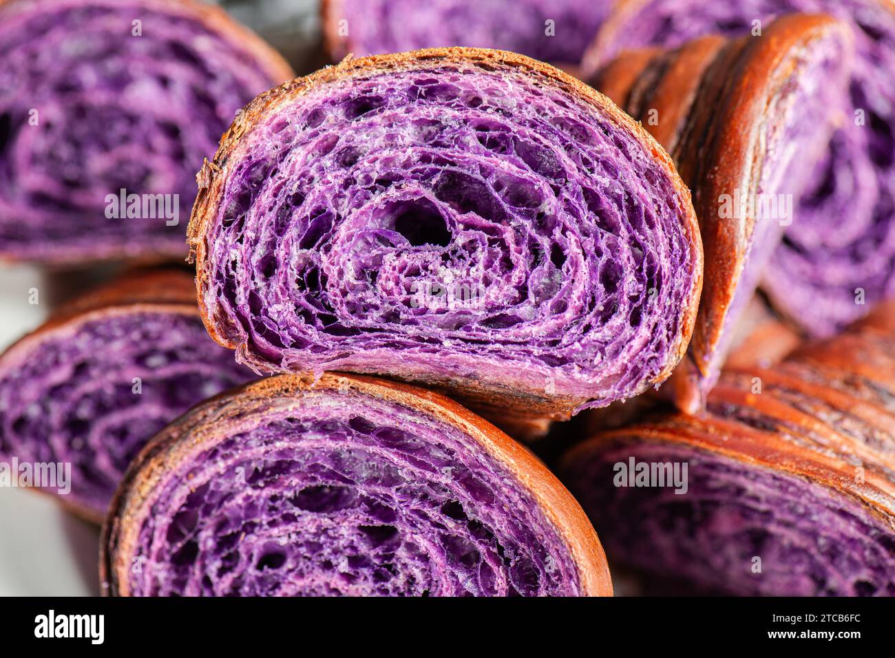 Ube roll hi-res stock photography and images - Alamy