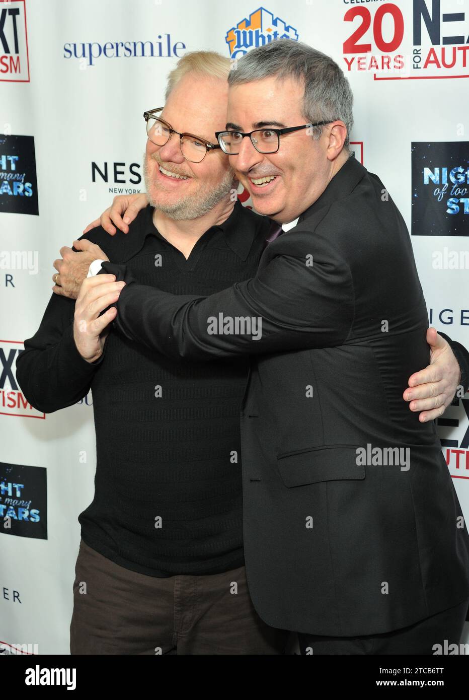 New York, USA. 11th Dec, 2023. L-R: Jim Gaffigan and Jon Oliver attend ...