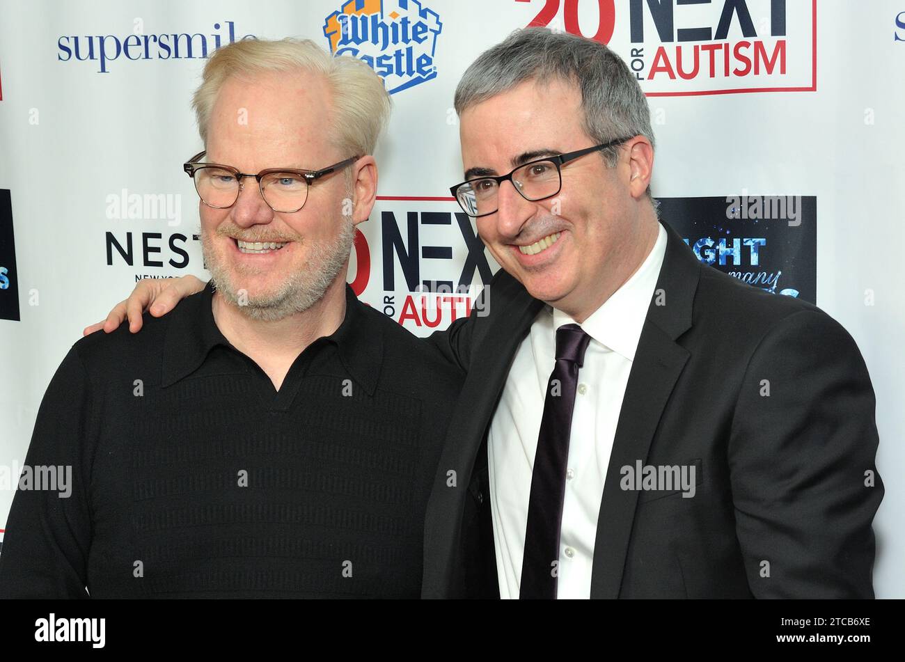 New York, USA. 11th Dec, 2023. L-R: Jim Gaffigan and Jon Oliver attend ...