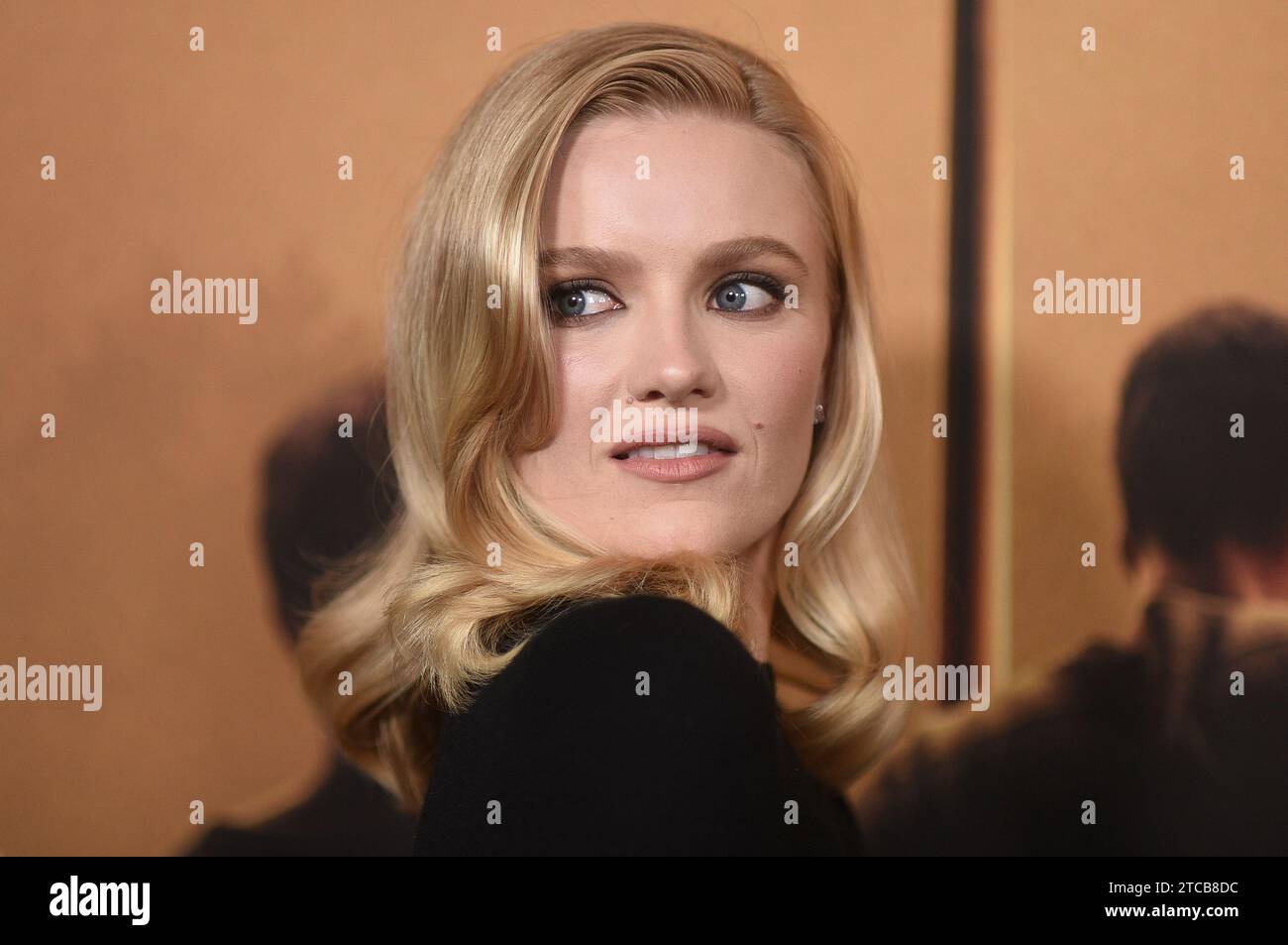 Hadley Robinson attends the premiere of "The Boys in the Boat" on ...