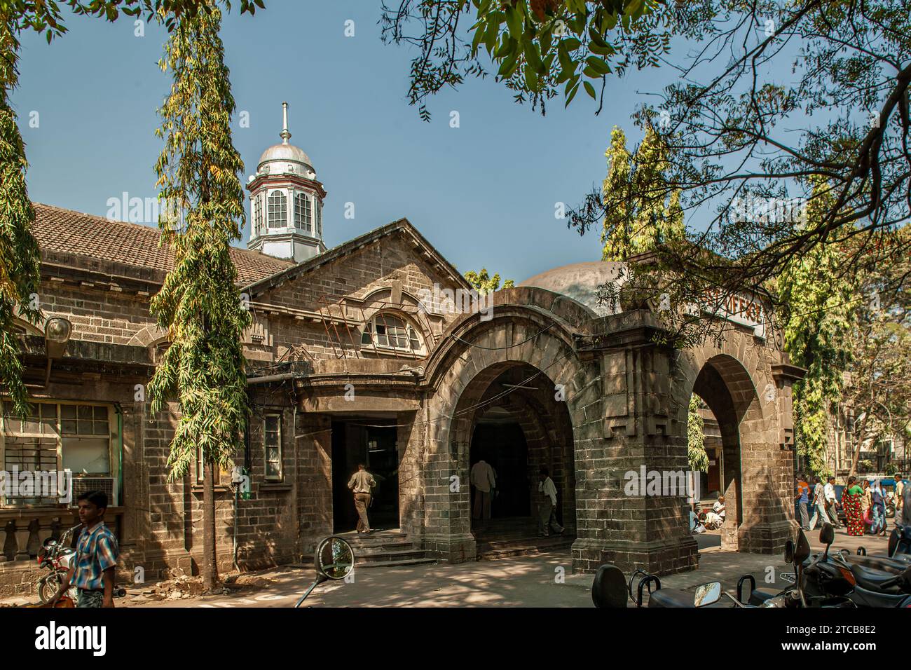 01 12 2007 Vintage Turn of the Century old Charm Stone Post Office Pune ...