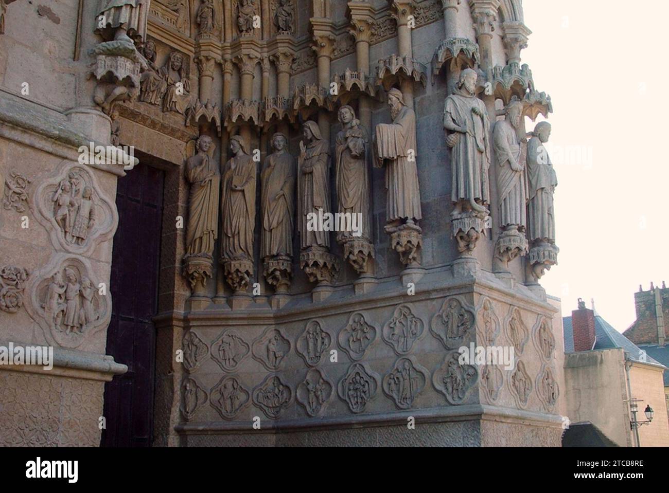 West facade, right portal, right side - Vanderbilt ACT - 00001296 Stock ...