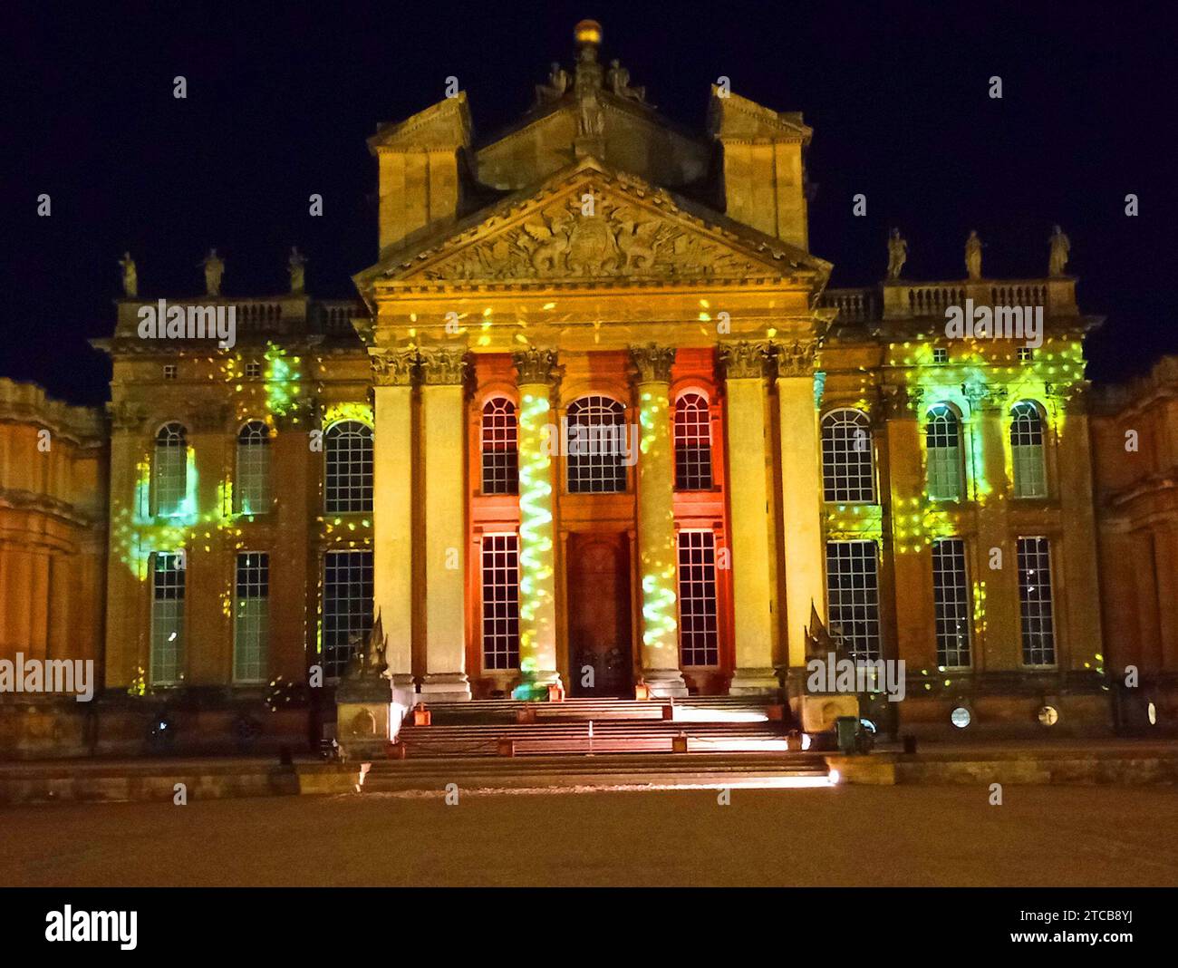 Christmas At Blenheim Palace Illuminated Light Trail 2023 Stock Photo christmas-at-blenheim-palace-illuminated-light-trail-2023-stock-photo