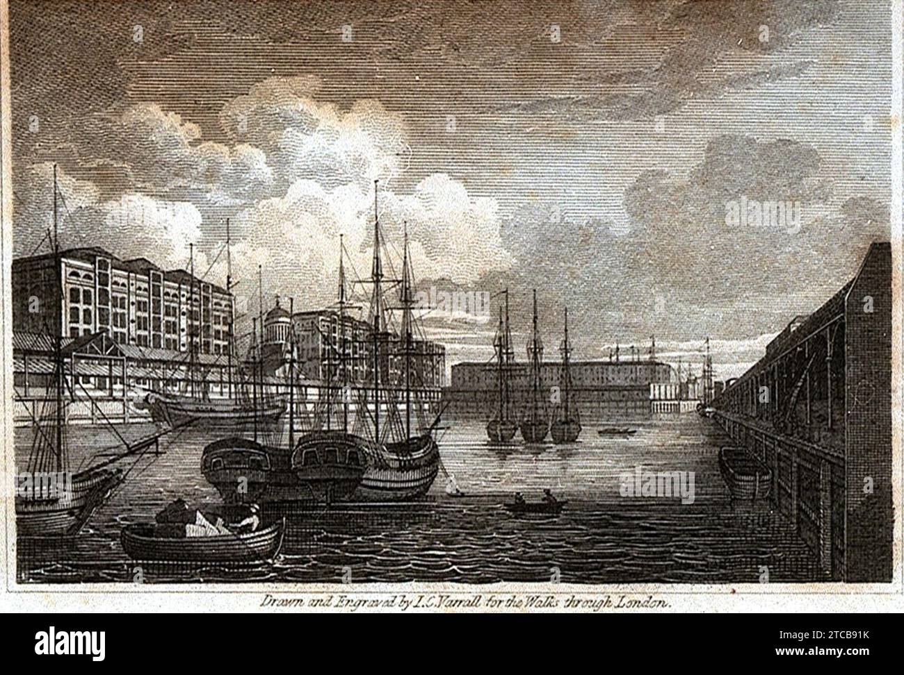 West India Import Dock Stock Photo - Alamy