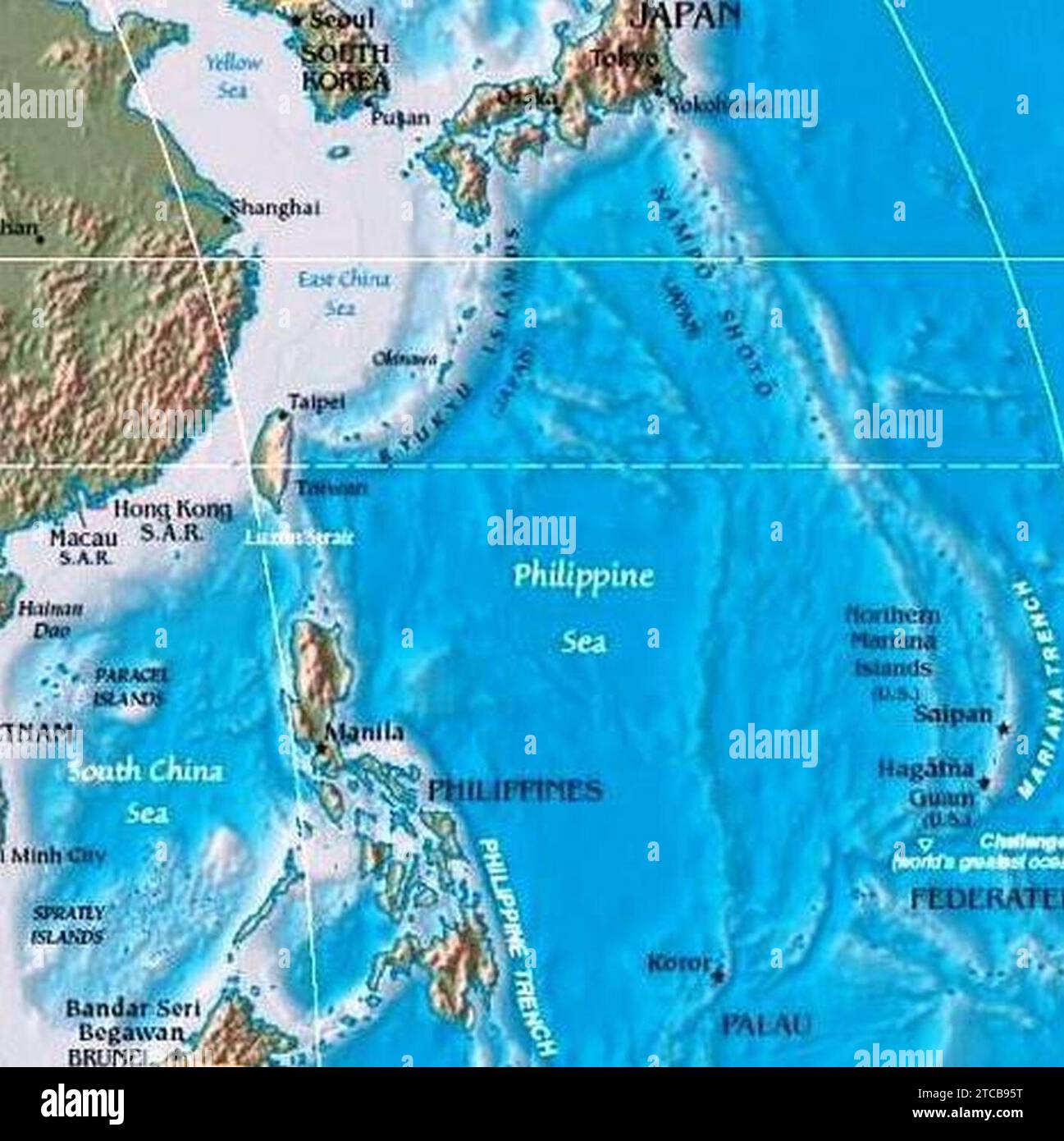 West Philippine Sea and Philippine Sea 西菲律賓海與菲律賓海 Stock Photo - Alamy