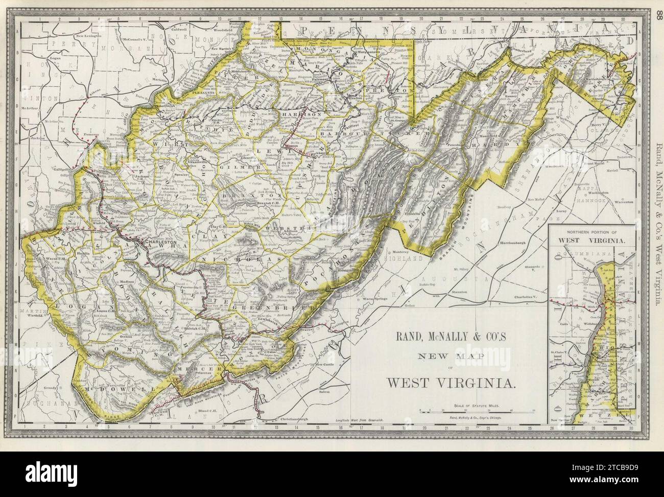 West va 1889 Stock Photo - Alamy