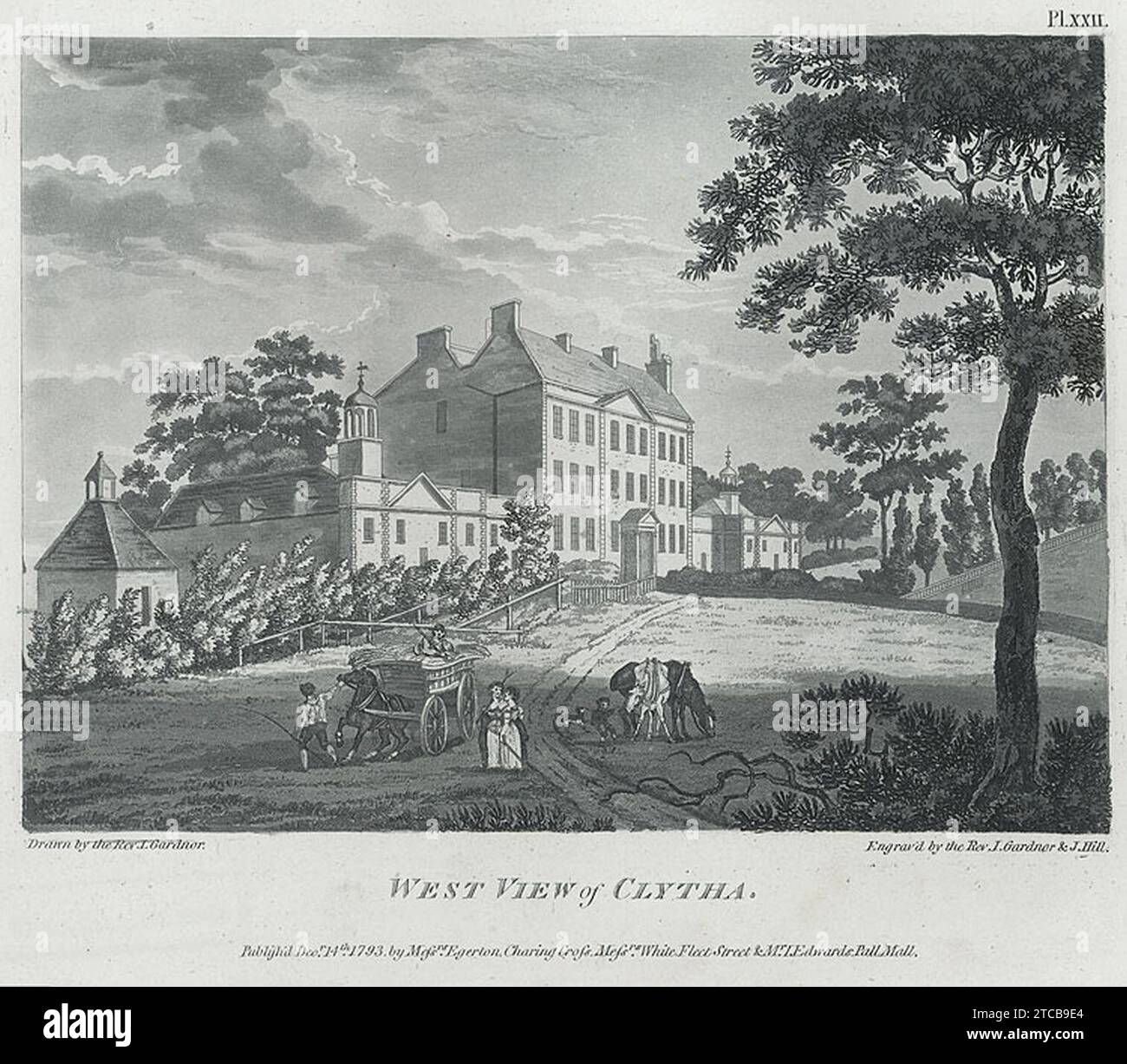 West View of Clytha Stock Photo - Alamy