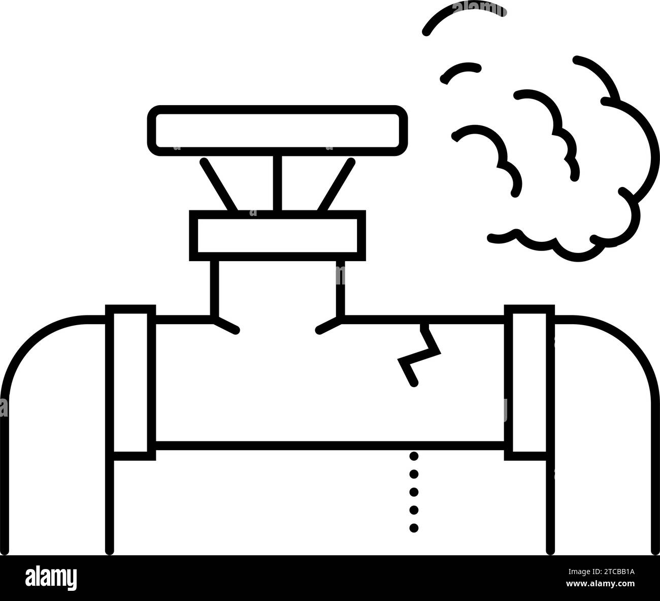 emergency gas service line icon vector illustration Stock Vector Image ...