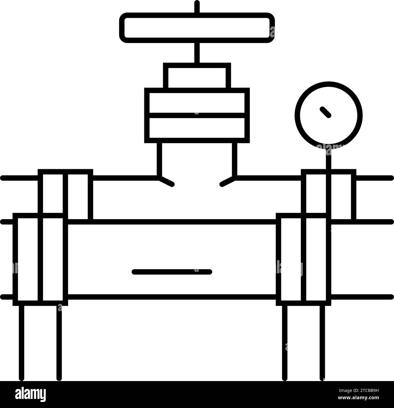 pipeline gas service line icon vector illustration Stock Vector Image ...