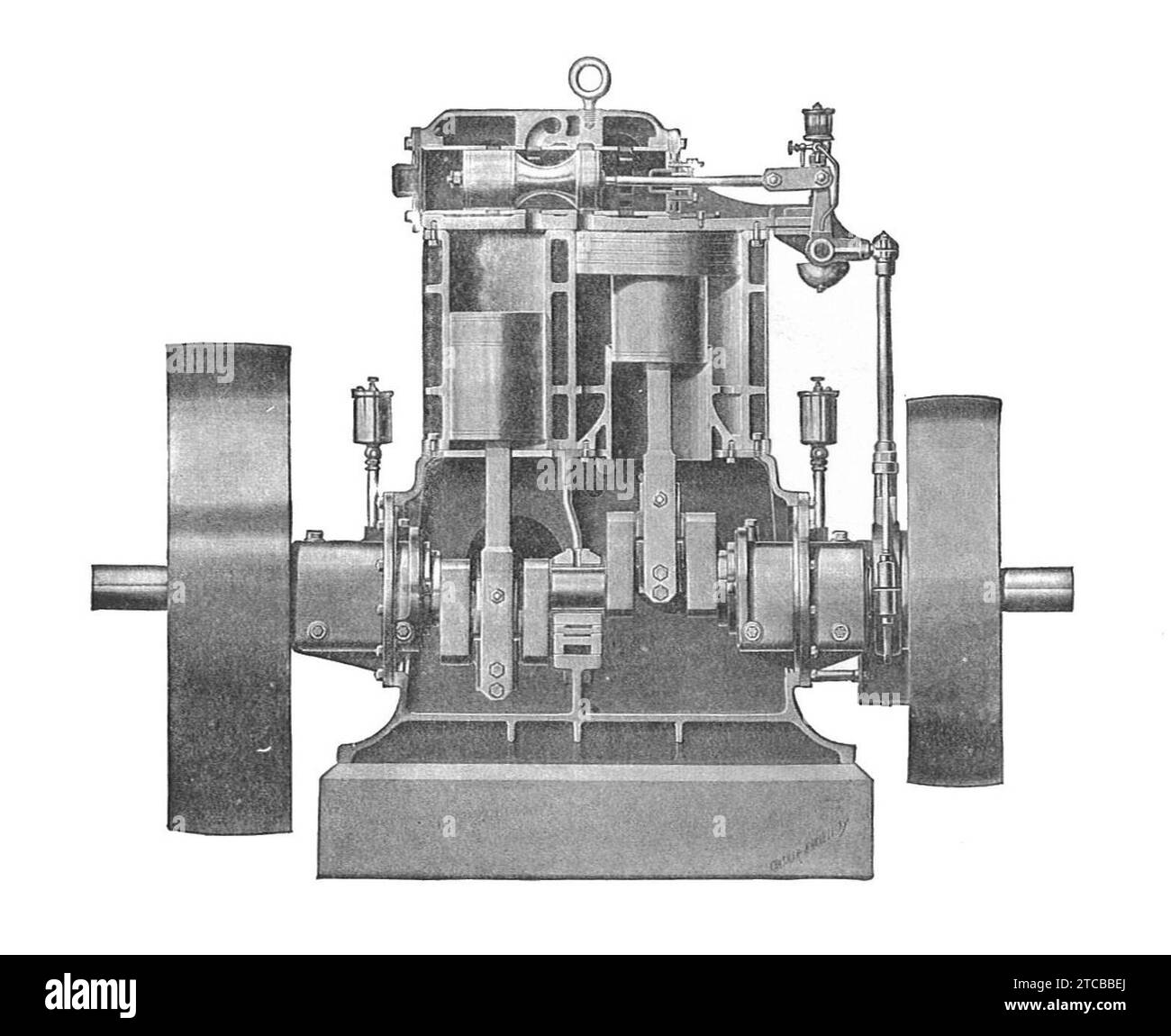 Westinghouse high-speed single-acting compound engine (Rankin Kennedy ...
