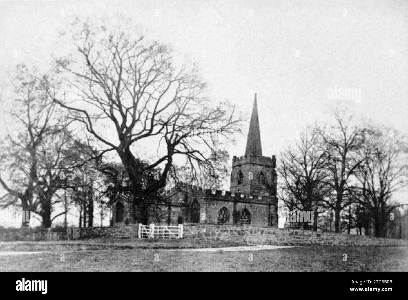 Weston Church 1867 Stock Photo - Alamy