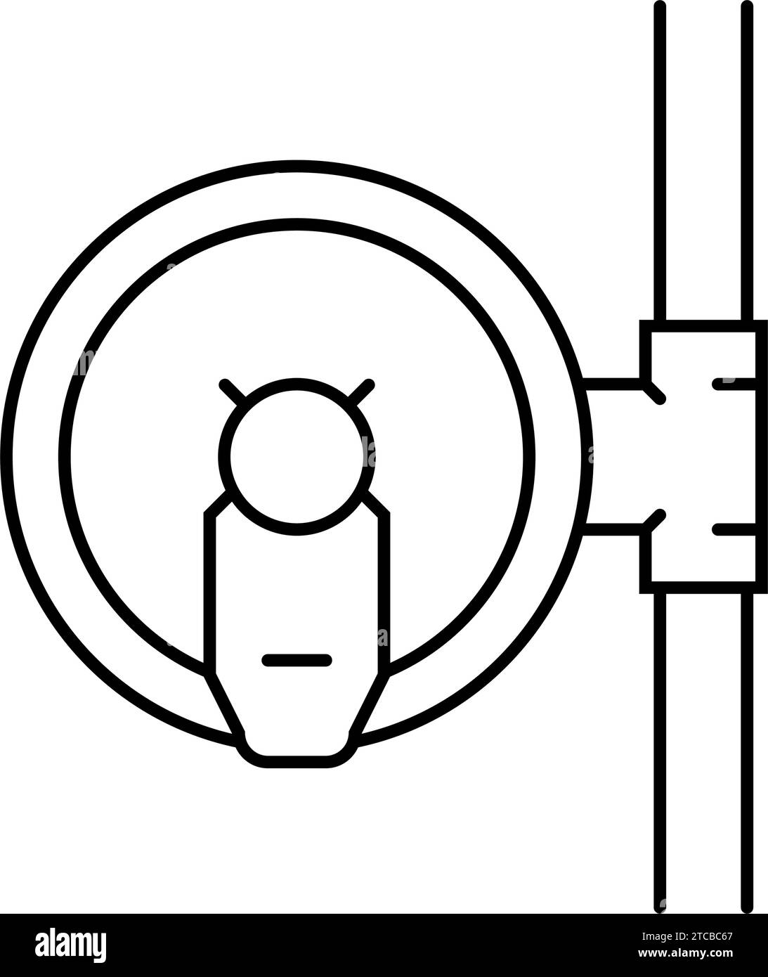 regulator gas service line icon vector illustration Stock Vector Image ...