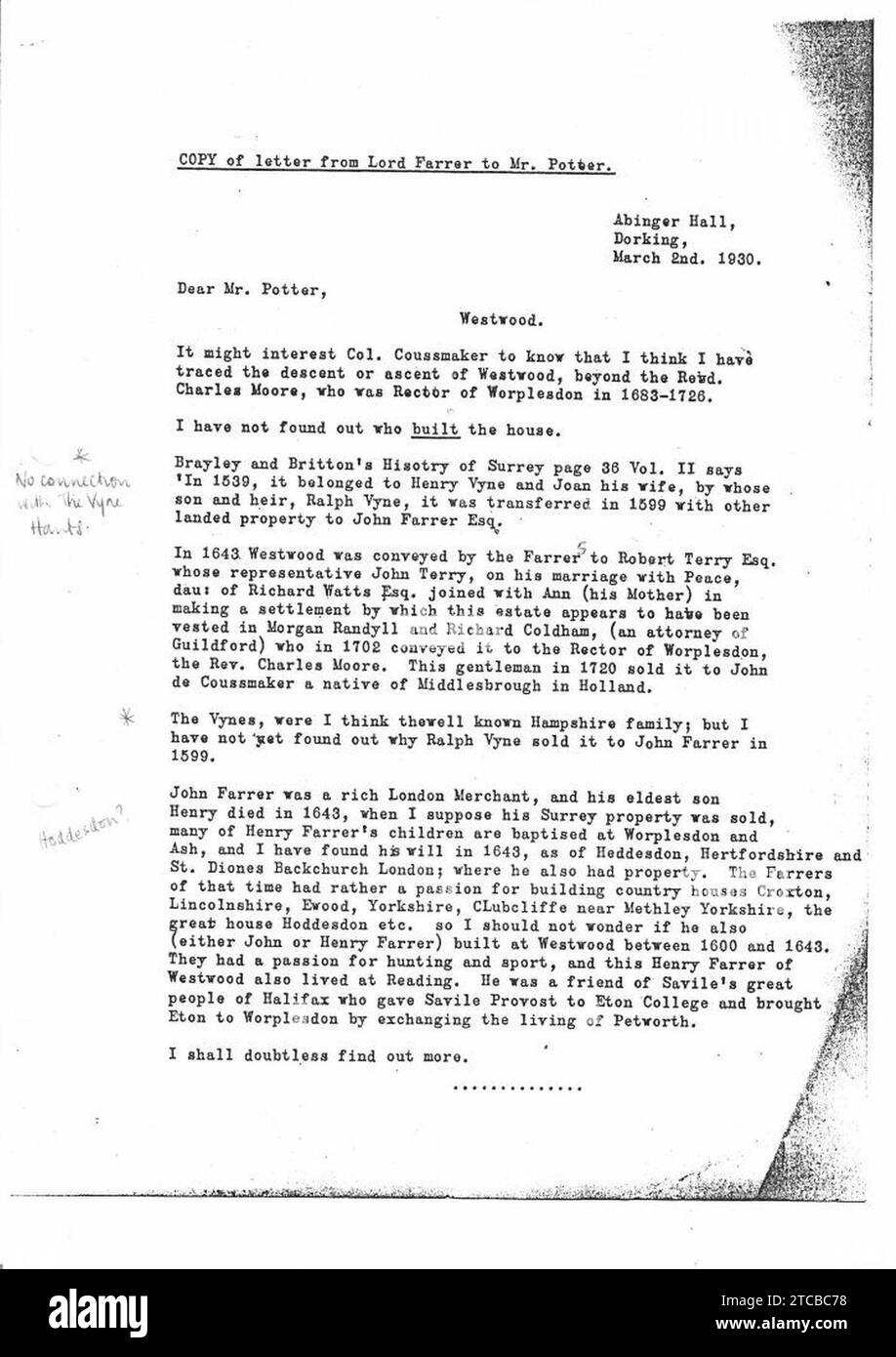 Lord farrer hi-res stock photography and images - Alamy