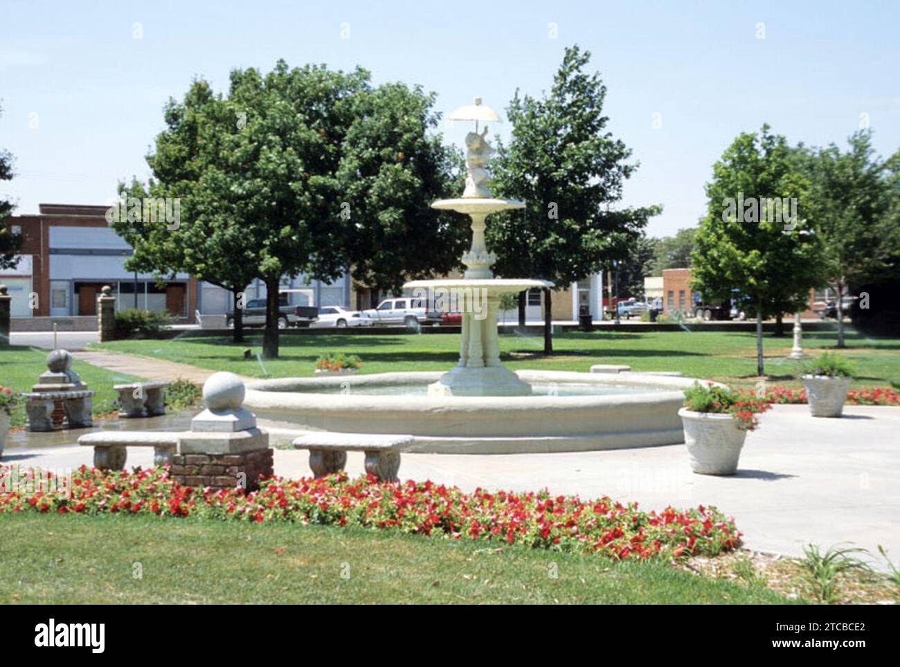 Wetlands and Wildlife Scenic Byway - Park in St. John, Kansas Stock ...