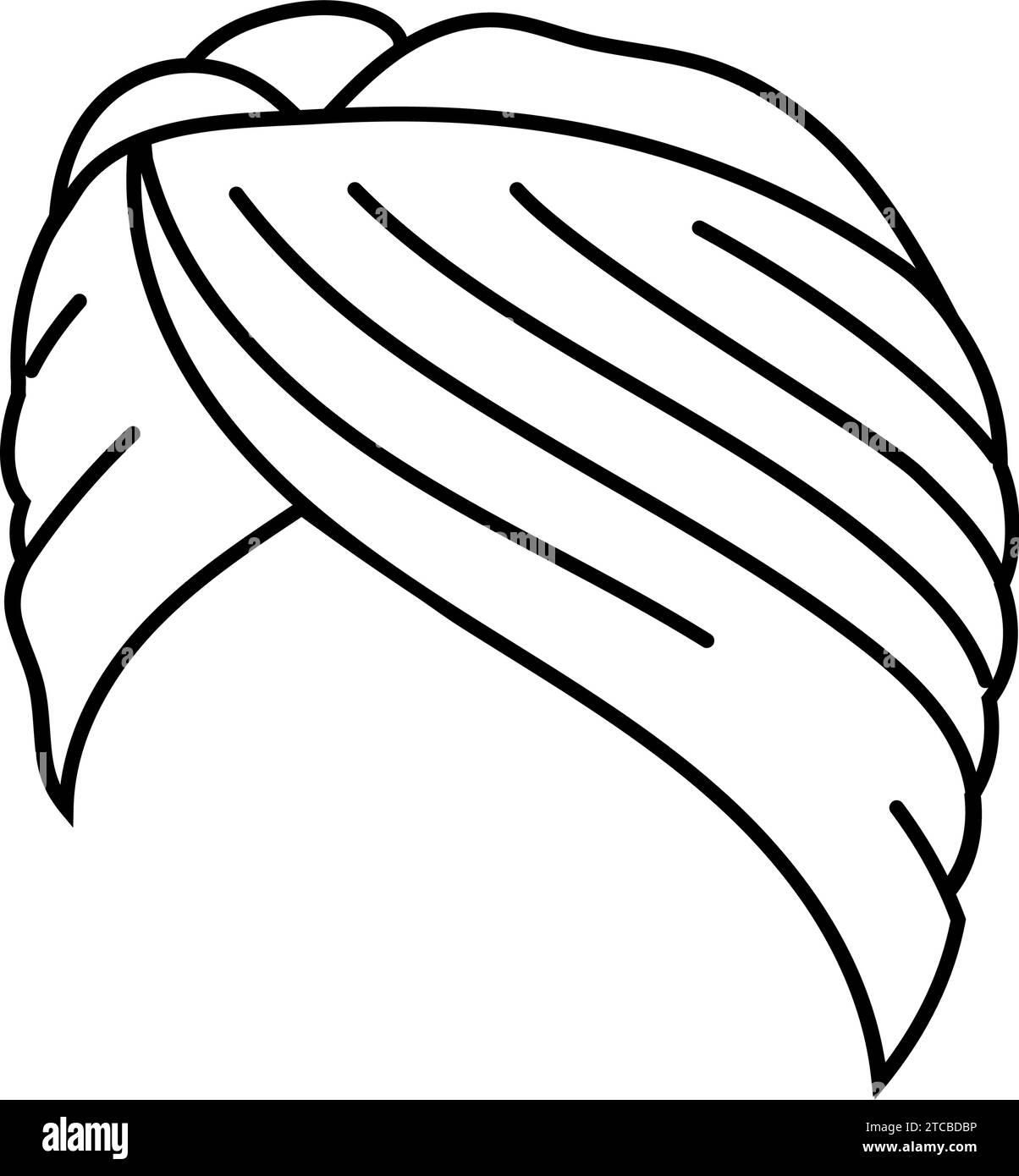 turban hat cap line icon vector illustration Stock Vector Image & Art ...