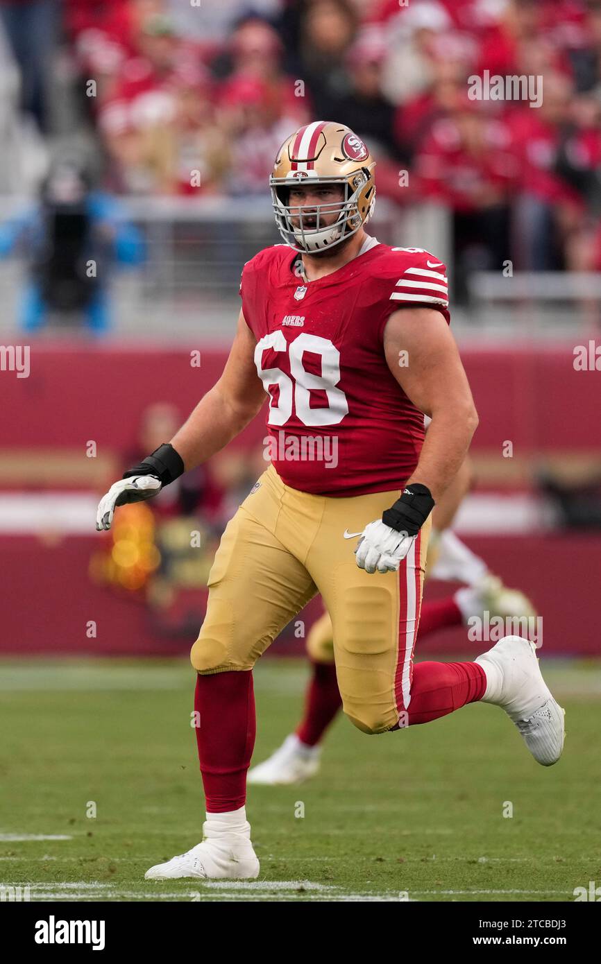 San Francisco 49ers offensive tackle Colton McKivitz plays against the ...