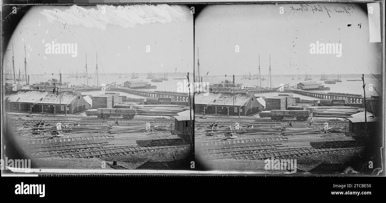 Wharf at City Point, Va Stock Photo - Alamy