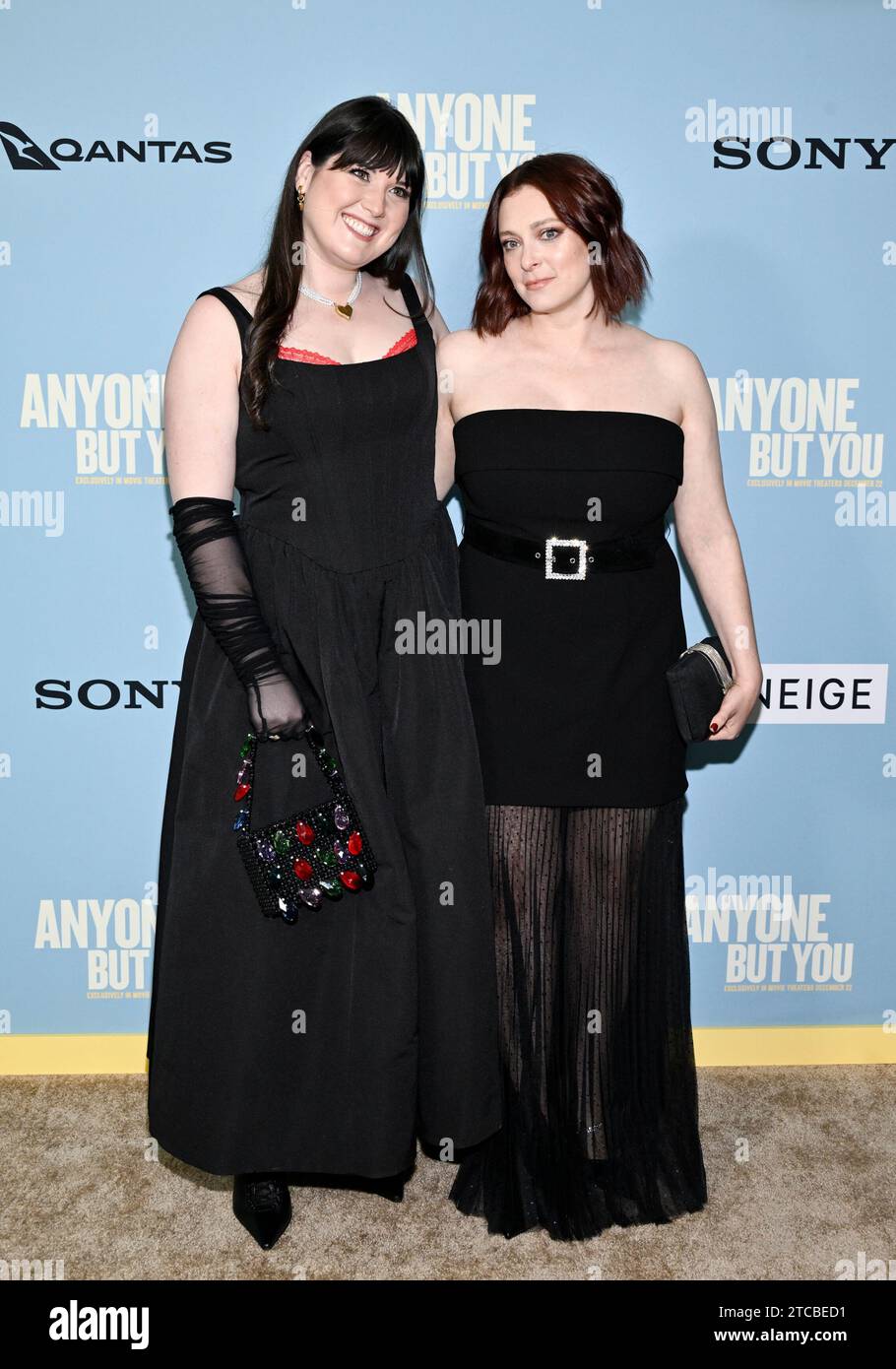 Ilana Wolpert, left, and Rachel Bloom attend the premiere of "Anyone ...