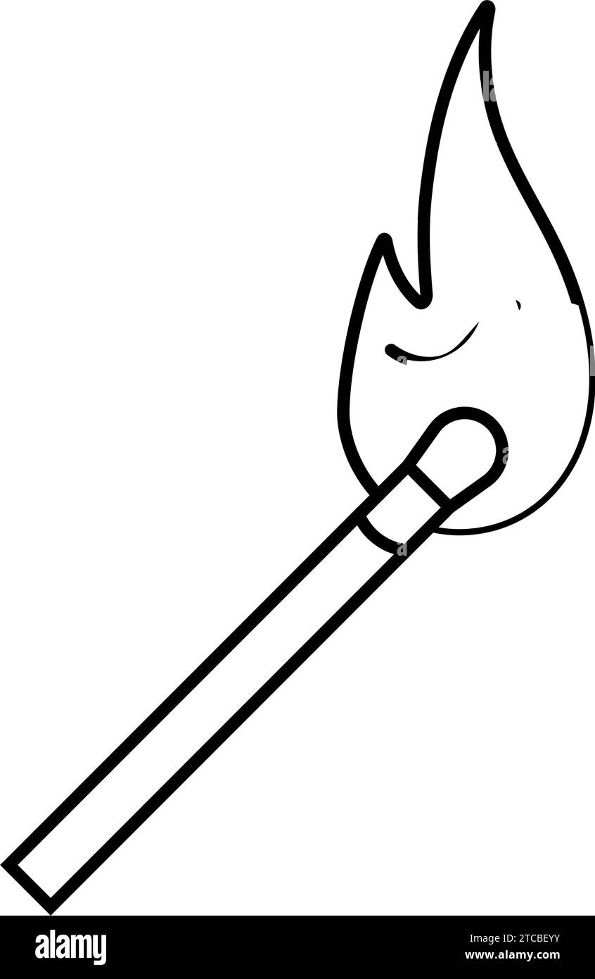 Matchstick with shadow Stock Vector Images - Alamy
