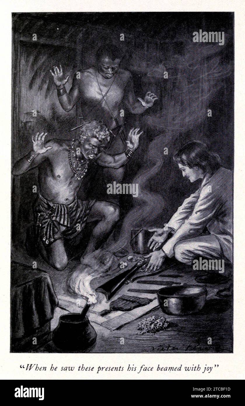 When he saw these presents he beamed with joy Stock Photo - Alamy