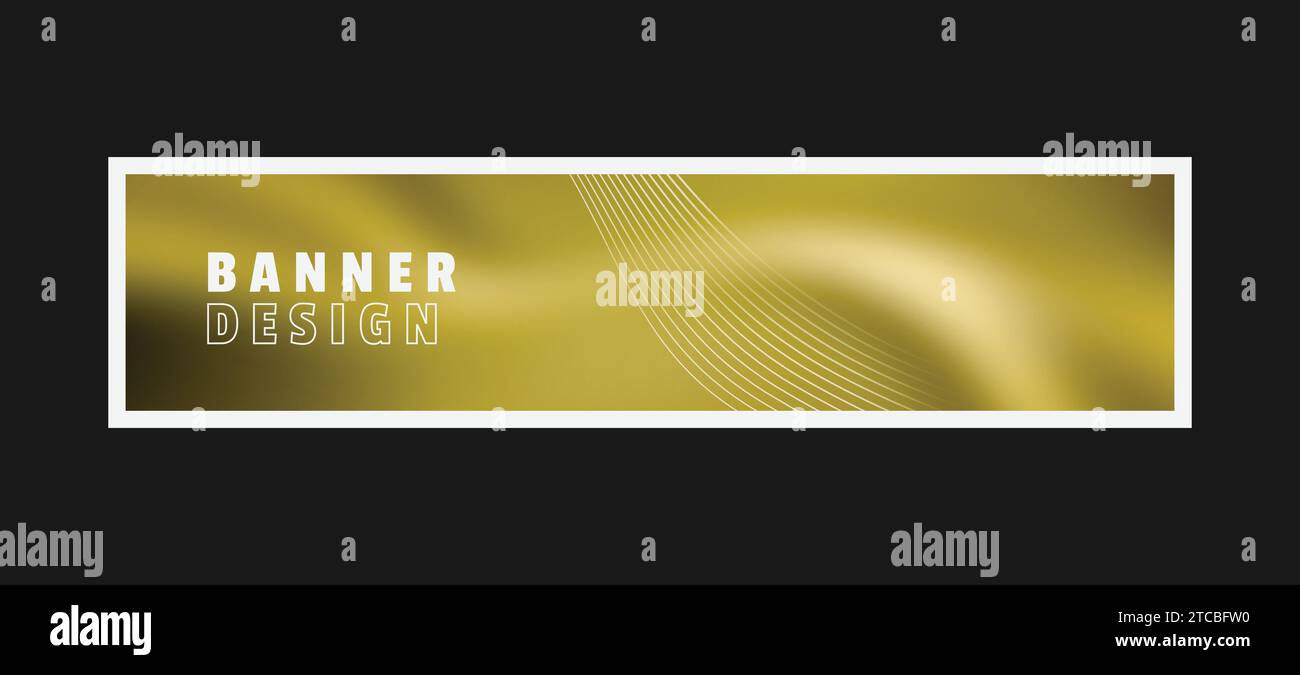 Fluid and wavy blur gradient horizontal banner background Stock Vector ...