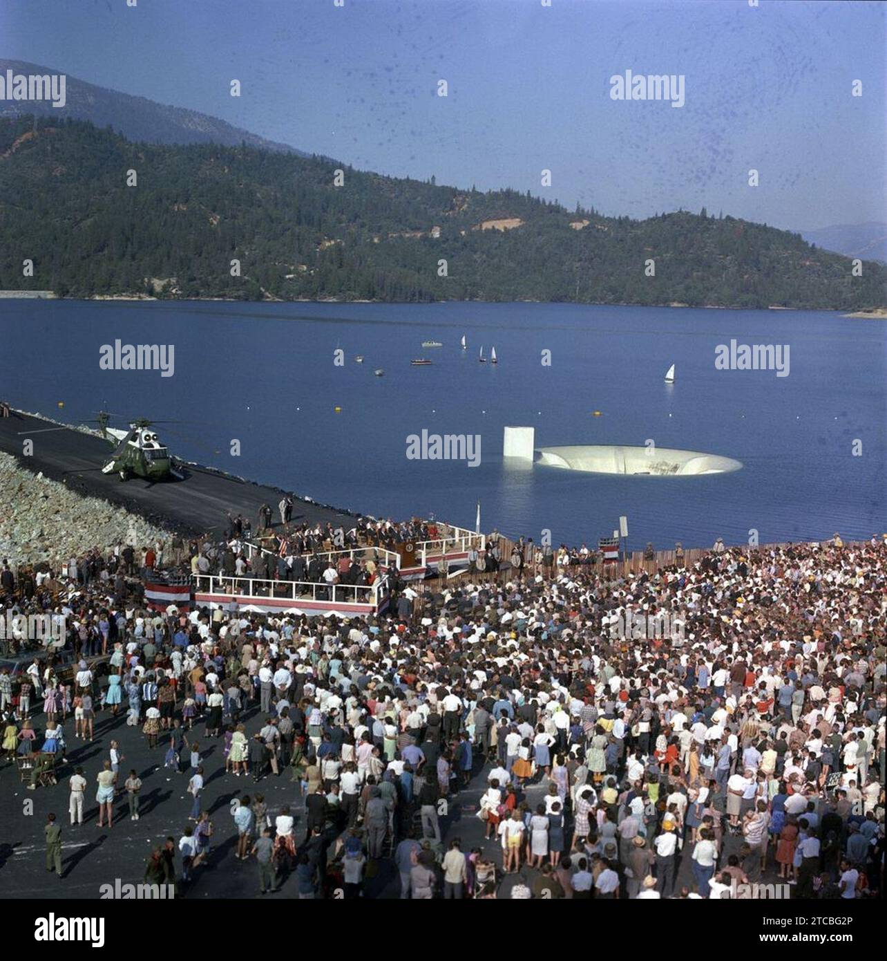 Whiskeytown Dam Dedication in California No.2 Stock Photo - Alamy
