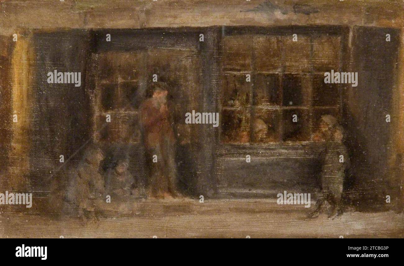 Whistler - A Shop, c.1884–1890, GLAHA 46390 Stock Photo - Alamy