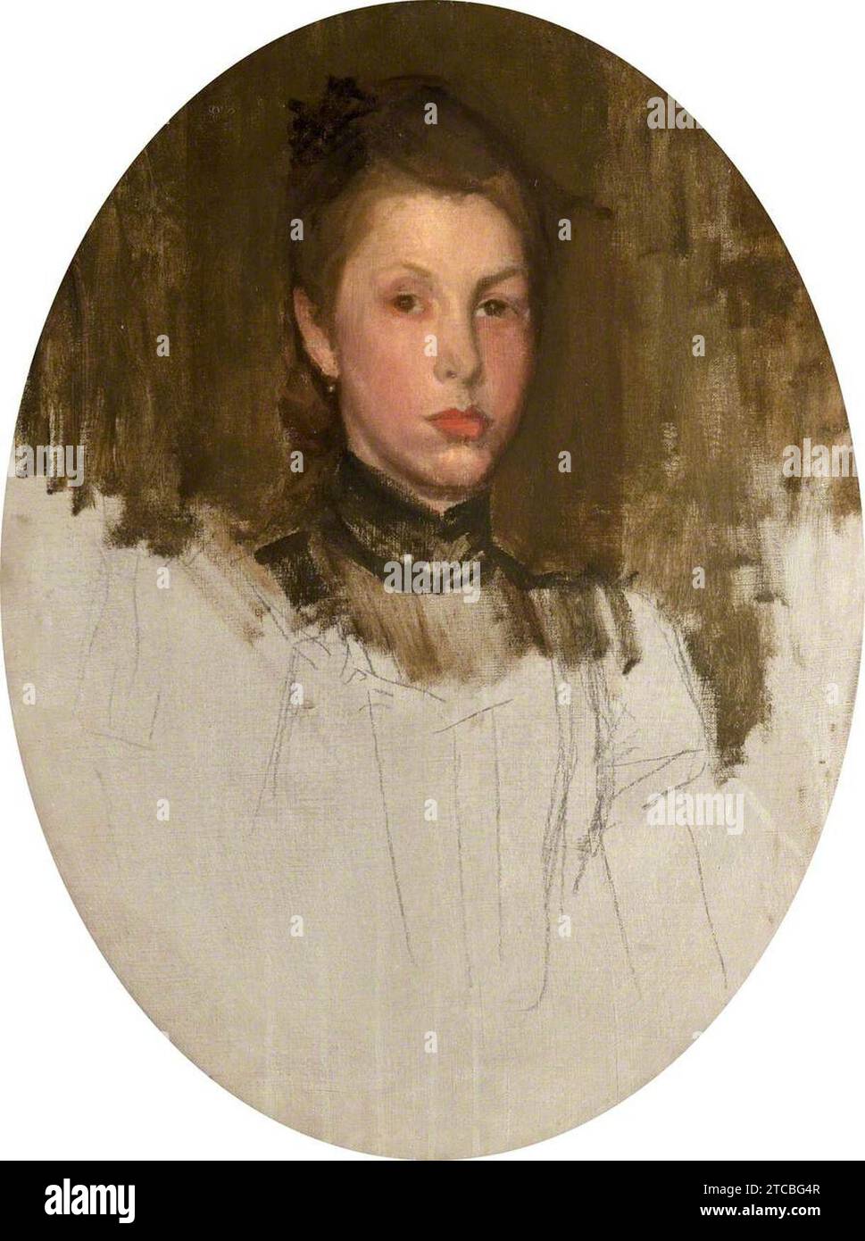 Whistler - A Paris Model, c.1895–1899, GLAHA 46363 Stock Photo - Alamy