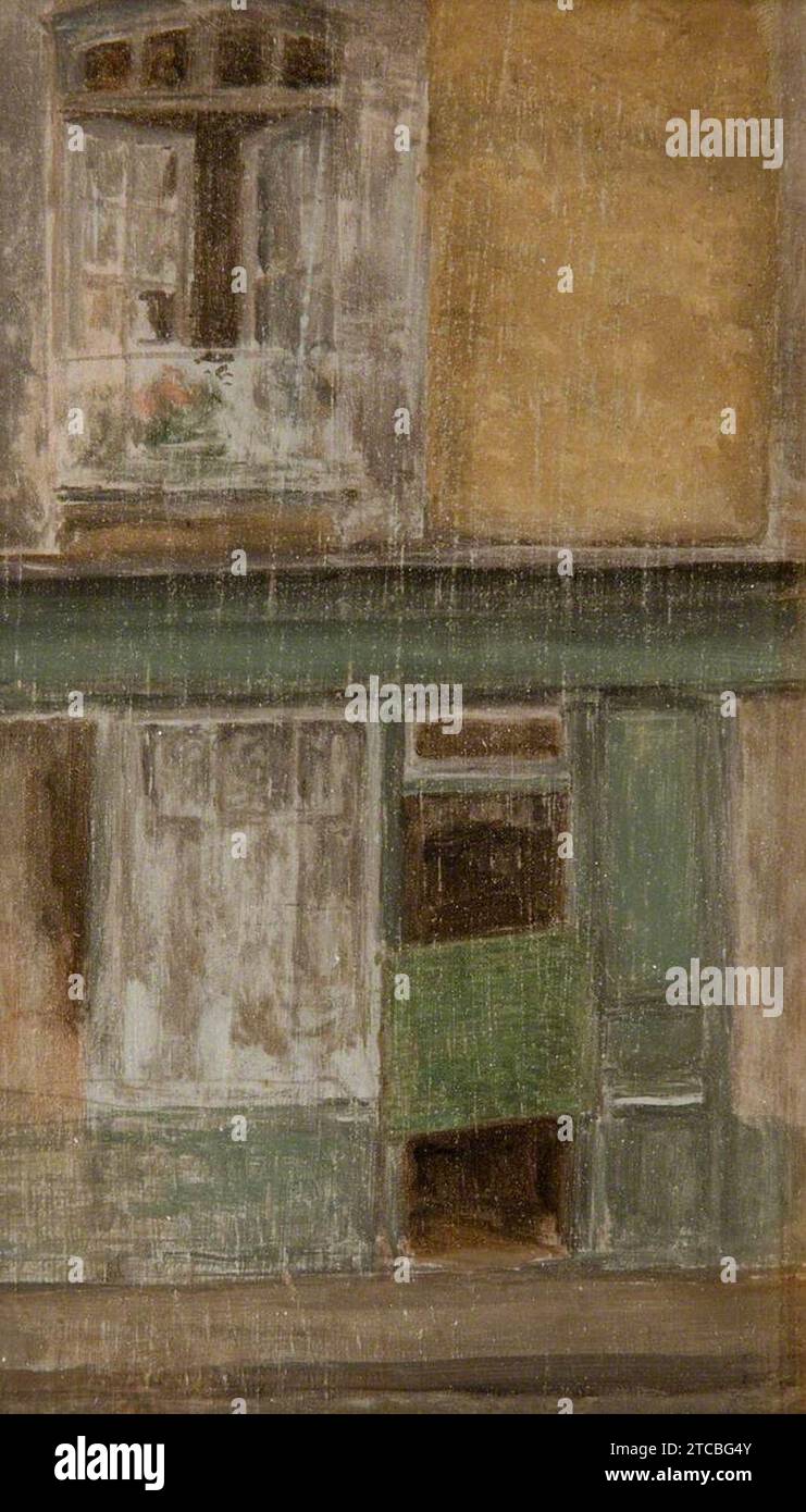 Whistler - Green and Gold A Shop in Calais, 1896, GLAHA 46345 Stock ...